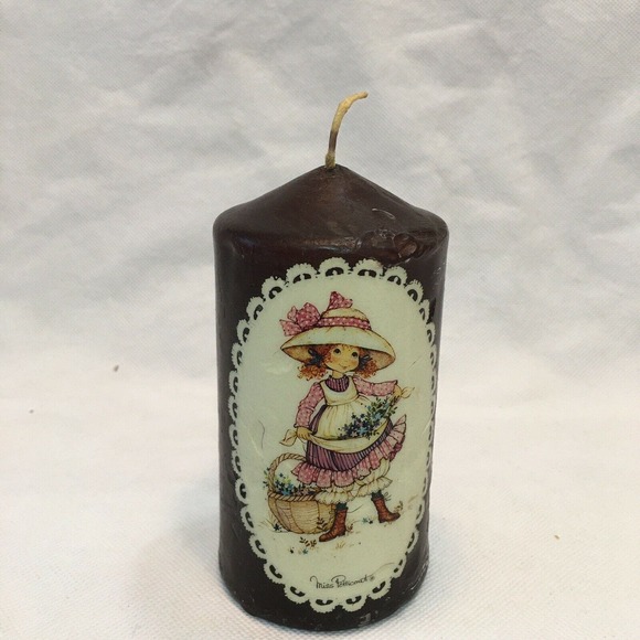 Unbranded | Accents | Vintage Rare Brown Pillar Candle Miss Petticoat ...